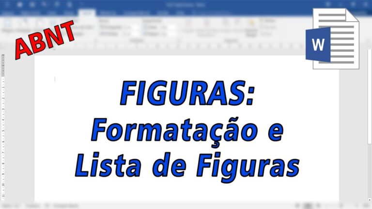 Como Elaborar Listas de Figuras segundo as Normas ABNT | Actualizado ...